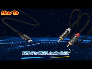 🎶 J&D USB-C to RCA Audio Cable – Pure Stereo, Seamless Connection!