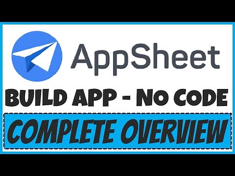AppSheet Tutorial and Overview: The Easiest and Quickest No Code Platform! (Easier than Bubble.IO?)