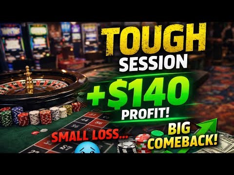 Live Dealer Comeback! +$140 After a Tough Session (Discipline Wins)