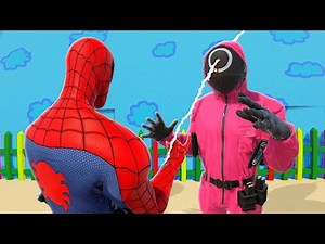 SPIDERMAN Tries to Survive Squid Game - Bonelab VR Mods