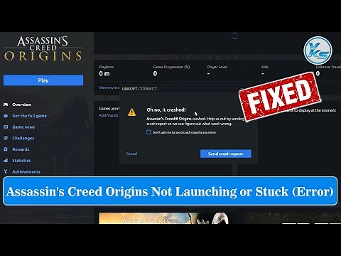 ✅ How To Fix Assassin's Creed Origins Launching The Game Failed (Black Screen) Not Starting or Stuck
