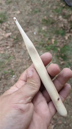 poll time for all my crocheters: do you like your wood crochet hooks sanded to a high grit but left unsealed? sealed with linseed oil? clear coated with shellac? I appreciate all your input to help me make the best hooks!! #crochet #crochetersoftiktok #handmade #crochethook #woodcarving