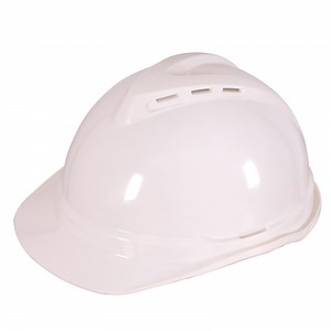 [Hot Item] White V-Guard Msa Style Safety Helmet HDPE Hard Hat for Construction
