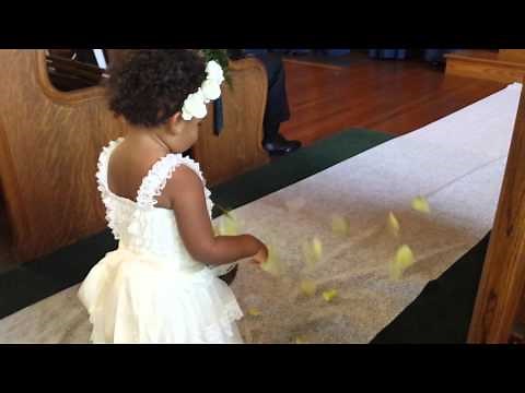 Flower Girl - This is how it is done when you are TWO!