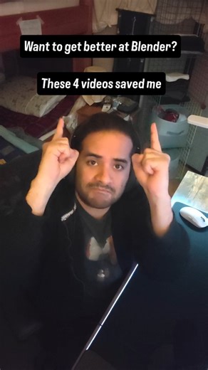 Diego Quiros | 3D Artist 🧑‍🎨 on Instagram: "These are 4 helpful YouTube videos that helped me understand blender and challenge myself too. Check them out to learn this free stuff. What blender tutorials do you guys vibe with?"