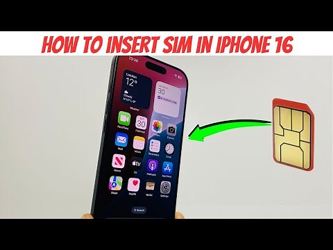 iPhone 16 How To Insert SIM