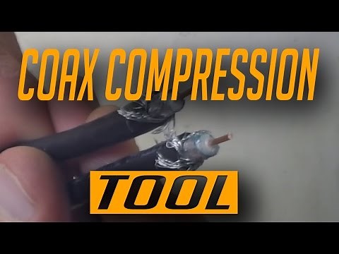 How To Make A Coax Cable Using A Compression Tool (F Connector) - RG6 or RG59