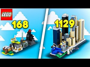 Lego Skylines Buildings in Different Scales - Size Comparison