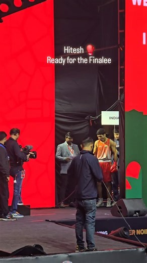 Hitesh 70kg is locked in and ready for the World Boxing Cup Final showdown! | Boxing Federation of India