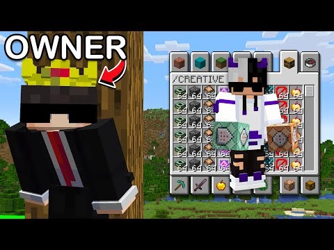 Secretly Using CREATIVE MODE In This Minecraft SMP...