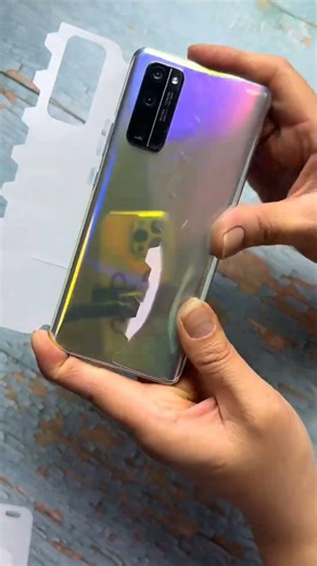 Samsung S20 Transparent Wrap Installation 🔥 #shorts #phoneprotection #tutorial