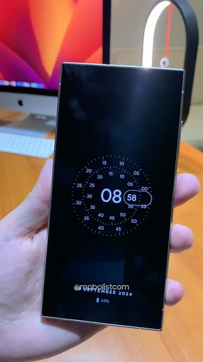 4.3K views · 1K reactions | Galaxy S24 Ultra: Stunning Always-On Display Clock #samsung #galaxys24ultra #s24ultra #alwaysondisplay #reels #mobolist #mobolistapp | Mobolist.com | Facebook