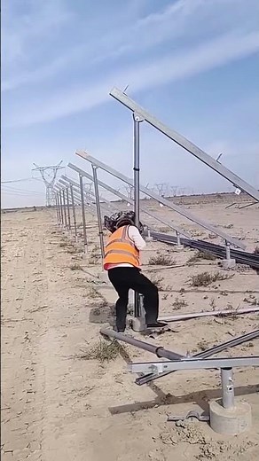 Effortless installation process of photovoltaic support frame base