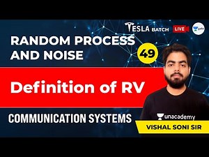 Communication Systems | Definition of Random Variable | Lec 49 | Random Process And Noise