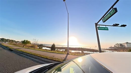 Foggy Dawn Drive on Bayfront Parkway