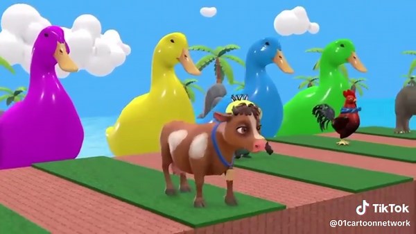 3D Animal Slide Game with Fun Characters