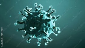 3D rendering provides insightful look influenza virus surface glycoprotein spikes including magglutinin neuraminidase informative background perfect social media posts related flu