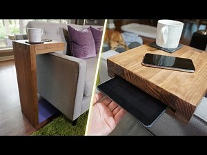 DIY Sofa C-Table w/ iPad Storage