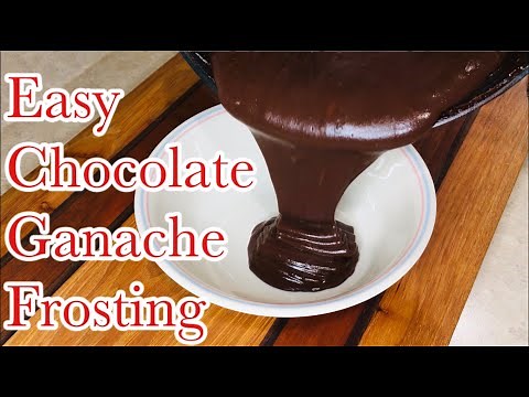 Chocolate Ganache With Cocoa Powder | Chocolate Frosting Recipe