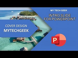 How to create Professional PowerPoint Slide - Intro #5 | Cover Slide