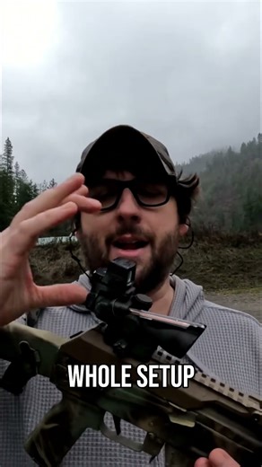 Lightest AK Optic Setup: Holosun + ACOG Beats Magnifier! #shorts