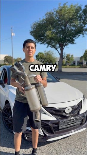 Many exhaust options for a camry! But the TRD Exhuast is a whole different level 🔥#toyota #camry