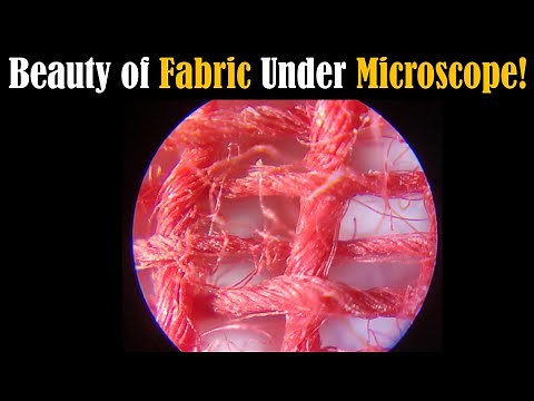 Fabric Under Microscope (60-120X Zoom) - Cloth Under Microscope