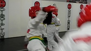 Our Beginners Kids class are excited to recieve their Sparring Gear today with Sensei KJ going over movement and defense drills Karate Academy Irving Park #BestKarateSchool | Karate Academy