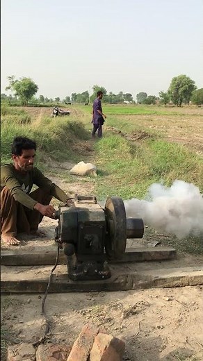 Diesel Engine Start with One Man Power | Rassi Tech