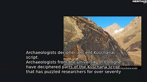 Archaeologists decipher ancient Kuschana script