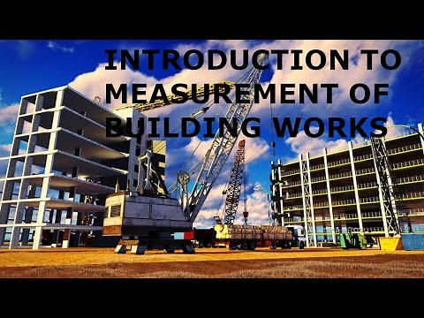 Introduction to Measurement of Building works