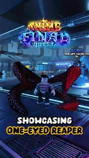 Showcasing One-Eyed Reaper in Anime Final Quest Roblox!