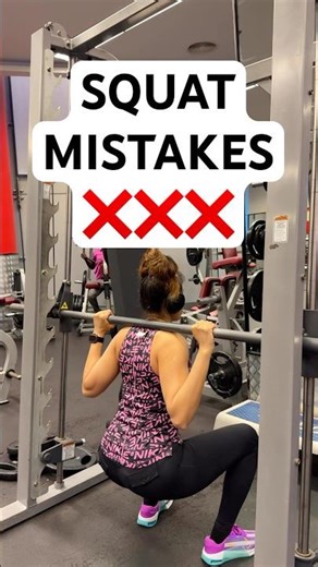 Stop Doing Smith Machine Squats Like This ❌❌❌Fix these common squat mistakes to build stronger legs!
