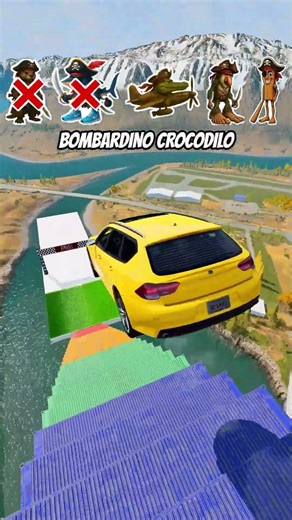Italian Brainrot Pirate vs Jump Challange - BeamNG.Drive #italianbrainrot