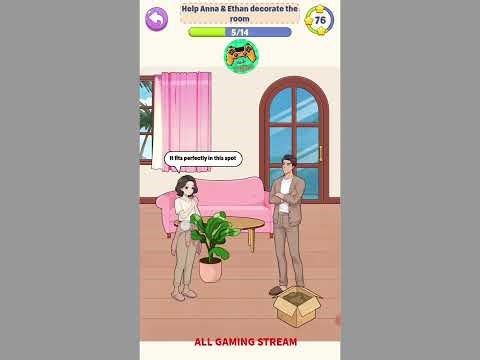 Tricky Story level 33 | help anna & ethan decorate the room Gameplay