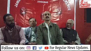 1.3K views · 34 reactions | Press conference by NC spokesperson on lok sabha election. SC cell incharge NC also appealed to voters to vote in favour of Lal Singh | The Alert News | Facebook