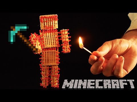 How to Make Steve of Minecraft with 1000 matchsticks
