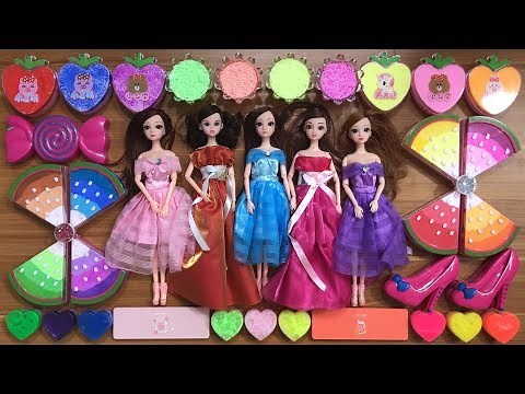 Princess Slime | Mixing Makeup into Slime | Satisfying Videos