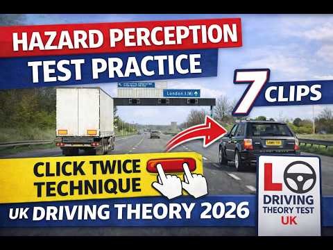 Hazard Perception Test Practice – Clip 12 | Seven Clips for Practice | UK Driving Theory 2026