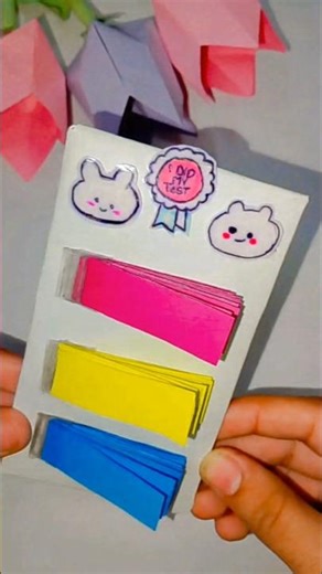 DIY Sticky Notes 🗒️ Without double sided tape ✨ #diy #craft #shorts #iamfarheenartist #viral