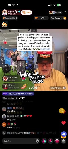 Omoh Peller: Africa's Biggest Streamer in Dubai