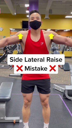 Full tutorial on side lateral raises and common mistakes on YouTube. Link in bio! #sidelateral #sidelateralraises #sidelaterals #lateralraises