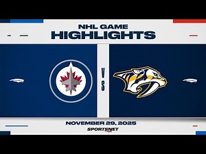 NHL Highlights | Jets vs. Predators - November 29, 2025