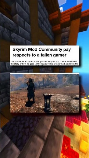 Skyrim Mod Community pay respects to a fallen gamer