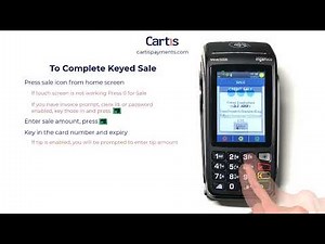 How To Complete a Manually Keyed Credit Card Sale on an Ingenico Desk 5000 or Move 5000 Terminal
