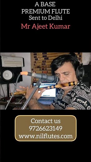 A Base Premium Flute Sent to Delhi | Handcrafted by Nil Flutes | Professional Indian Bansuri