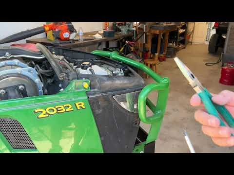 Broken John Deere Tractor Hood Latch opening/repair