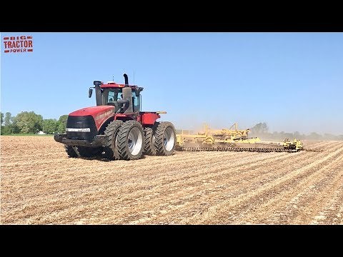45ft Humdinger CHAIN DISC HARROW & Case IH 420 STEIGER Tractor