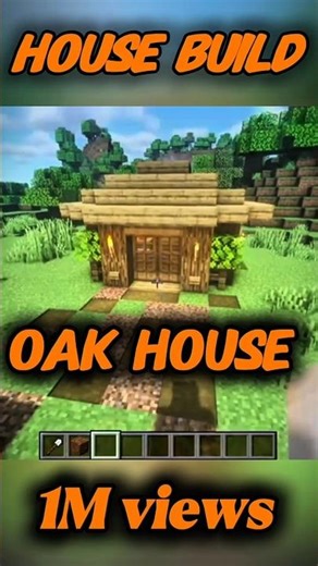 Build Oak House in Minecraft: Easy Tutorial! 🏡 #shorts #minecraft