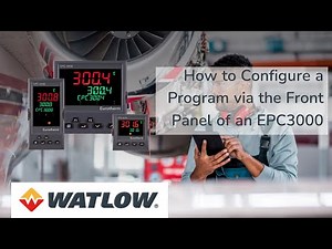 How to Configure a Program via the Front Panel of a Eurotherm EPC3000